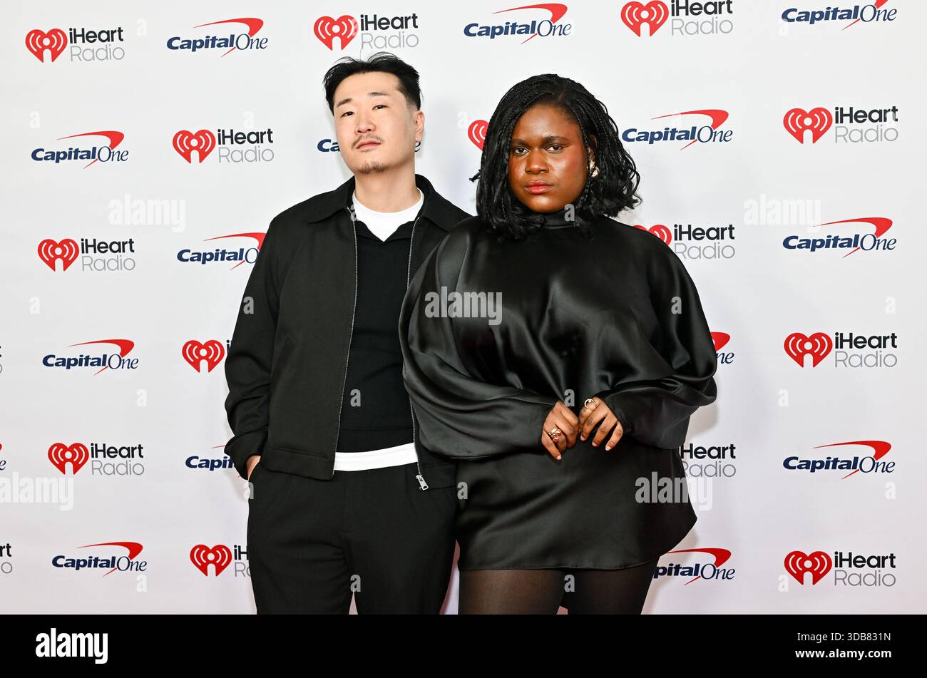 James Kim, left, and Wuraola Adegboye attend Z100's iHeartRadio Jingle ...