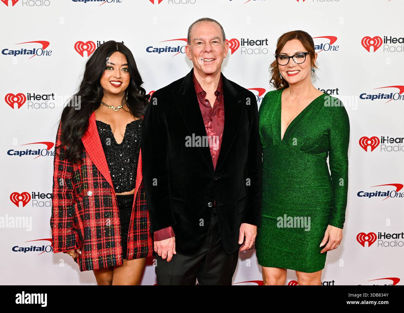 Medha Gandhi, left, Elvis Duran and Danielle Monaro attend Z100's ...