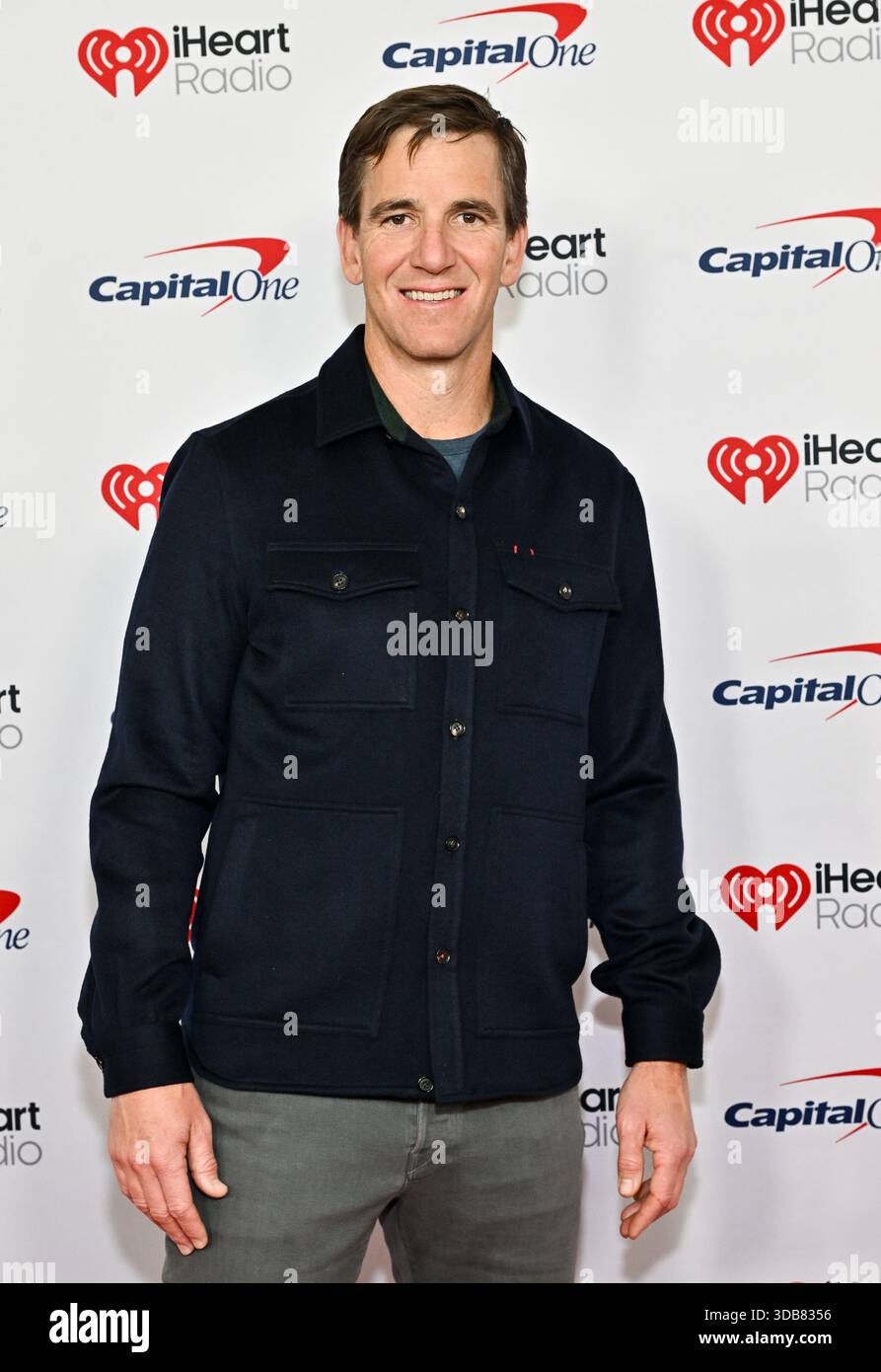 Eli Manning attends Z100's iHeartRadio Jingle Ball at Madison Square ...
