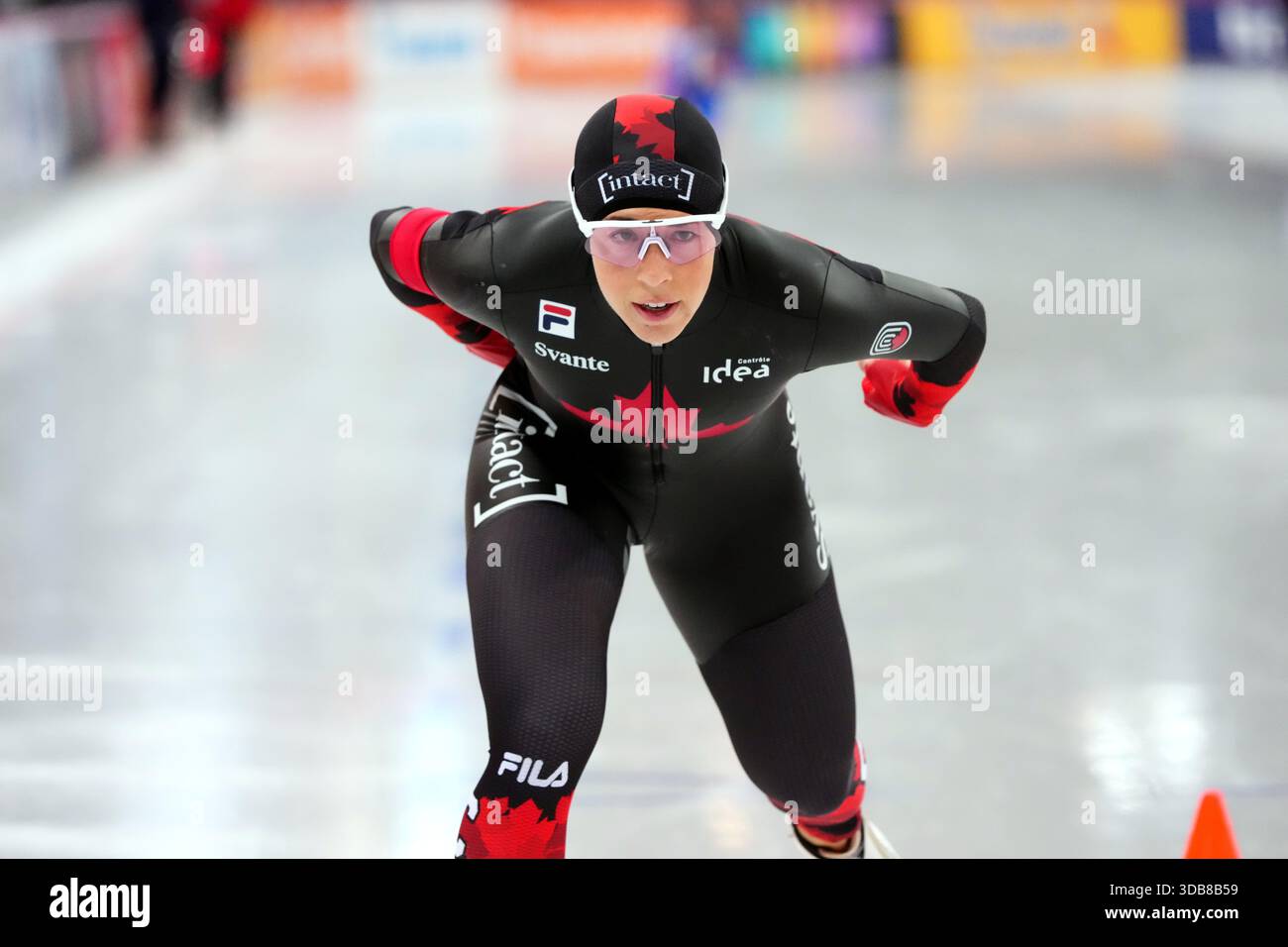 Valerie Maltais (CAN) op de 3000m vrouwen tijdens de ISU Speed Skating ...