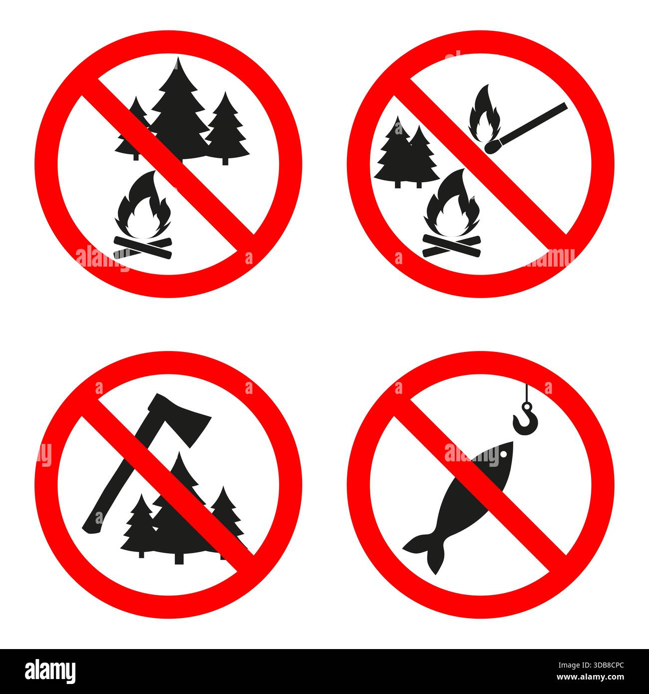 No open flame sign. No fire, No access with open flame prohibition sign ...