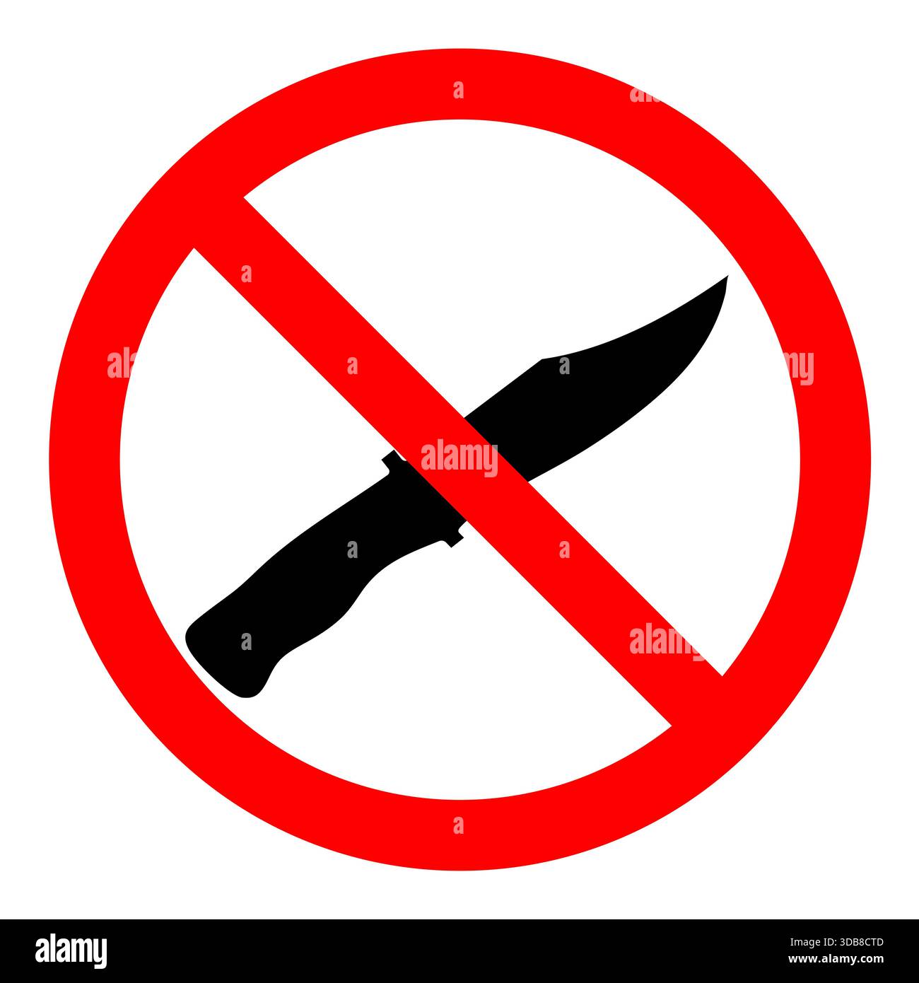 No knife weapon prohibition Stock Vector Images - Alamy