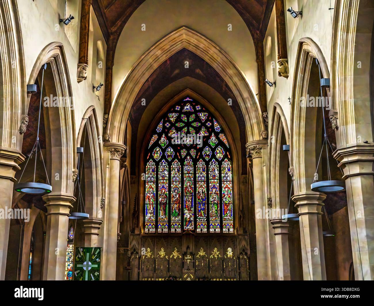 St Catherine of Alexandria Basilica Altar Stained Glass Dublin Ireland ...