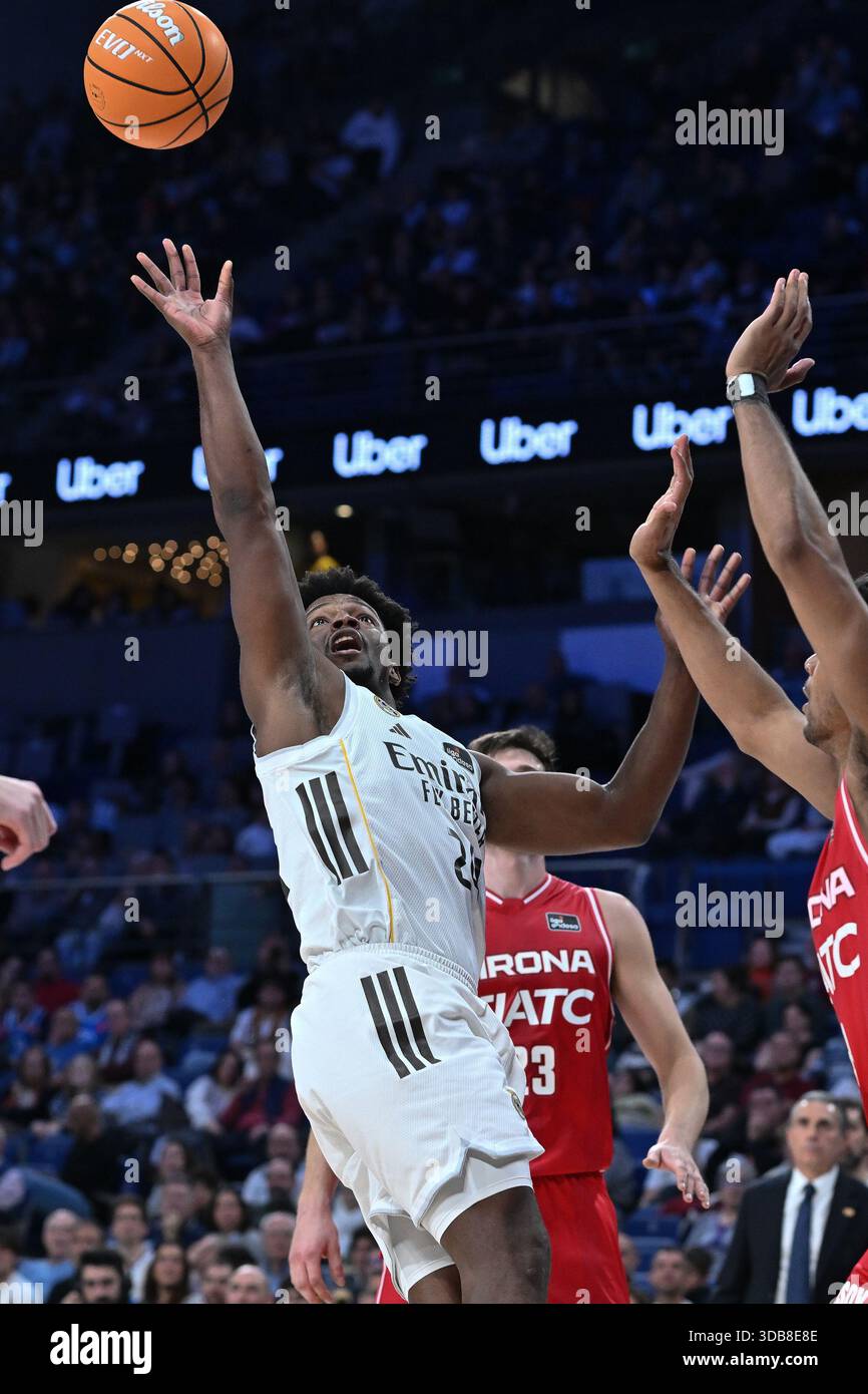 Andres Feliz of Real Madrid in action during the Spanish League ACB ...