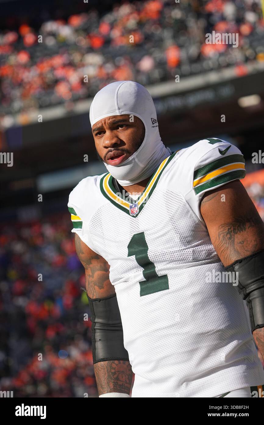 Green Bay Packers defensive end Micah Parsons (1) prior to the game ...