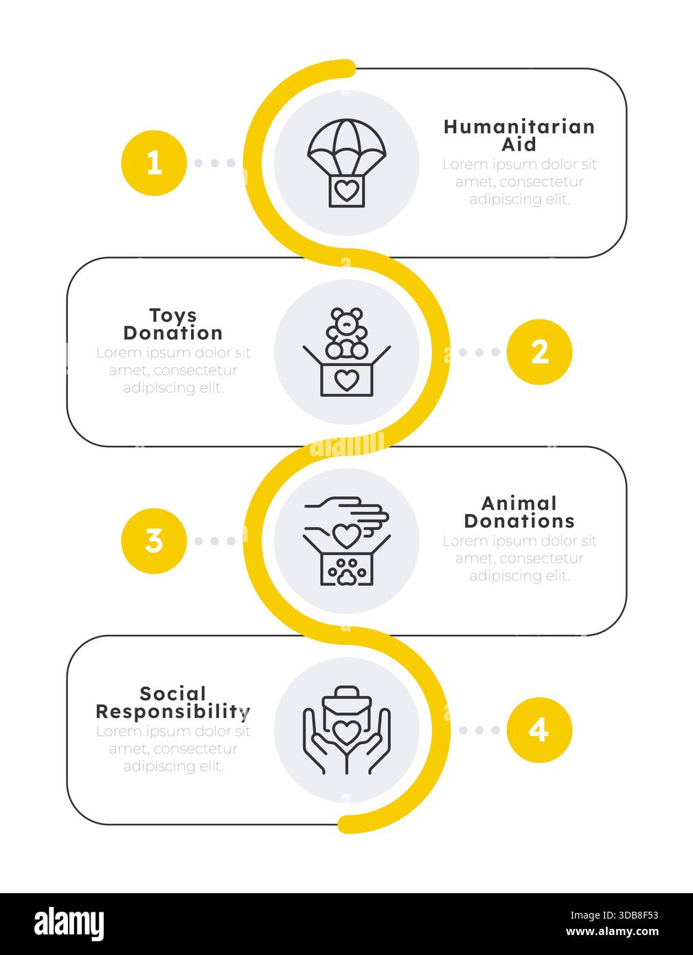 Charity donation animals illustration Cut Out Stock Images & Pictures ...