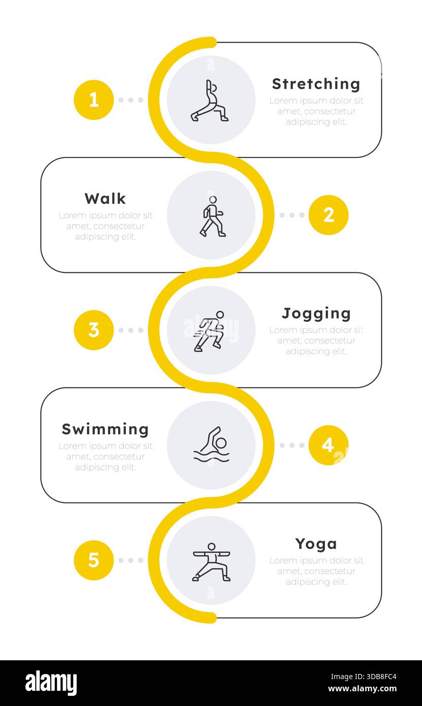 Workout steps fitness exercise Stock Vector Images - Alamy