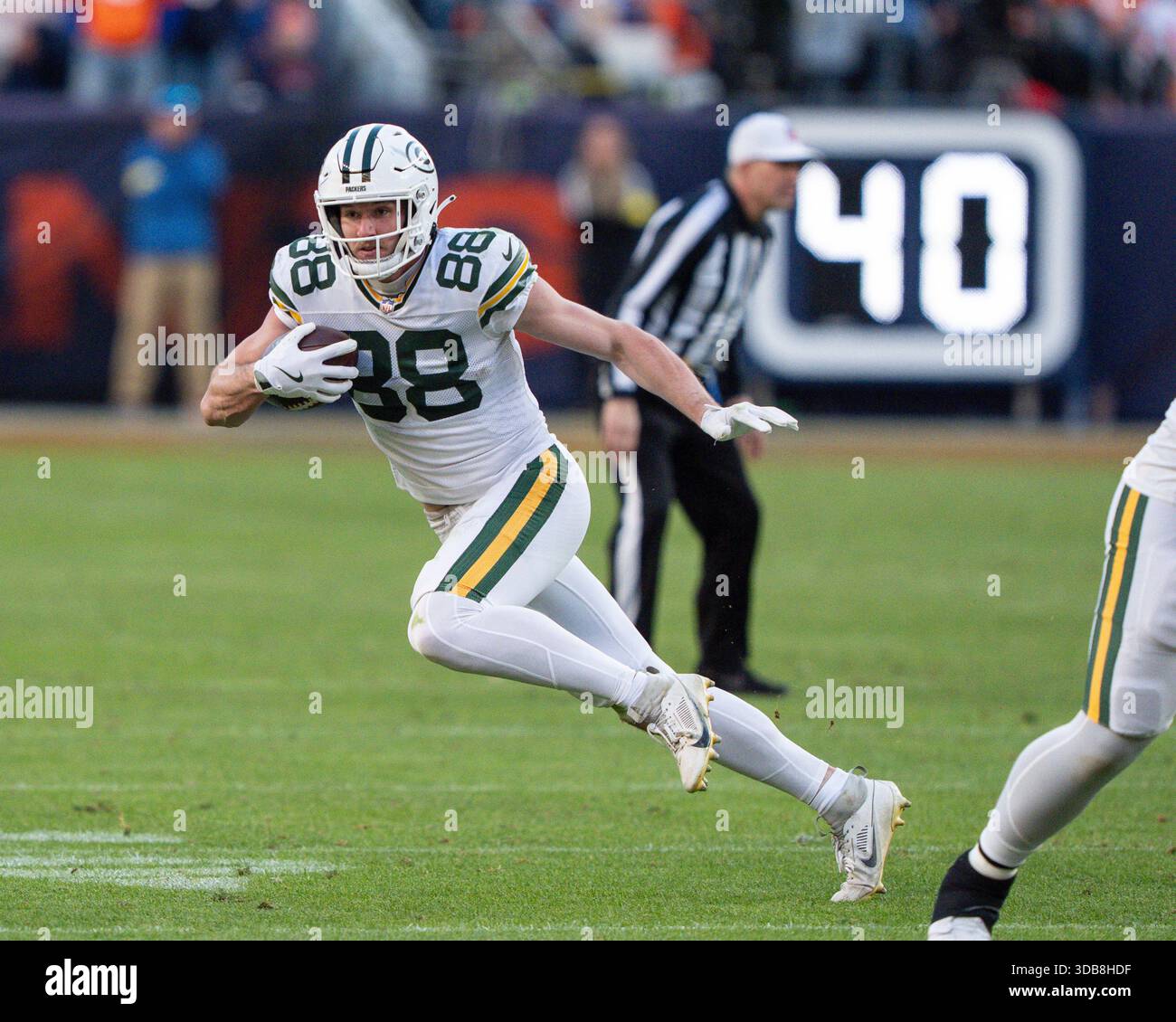 December 14, 2025: Green Bay Packers tight end Luke Musgrave (88) looks ...