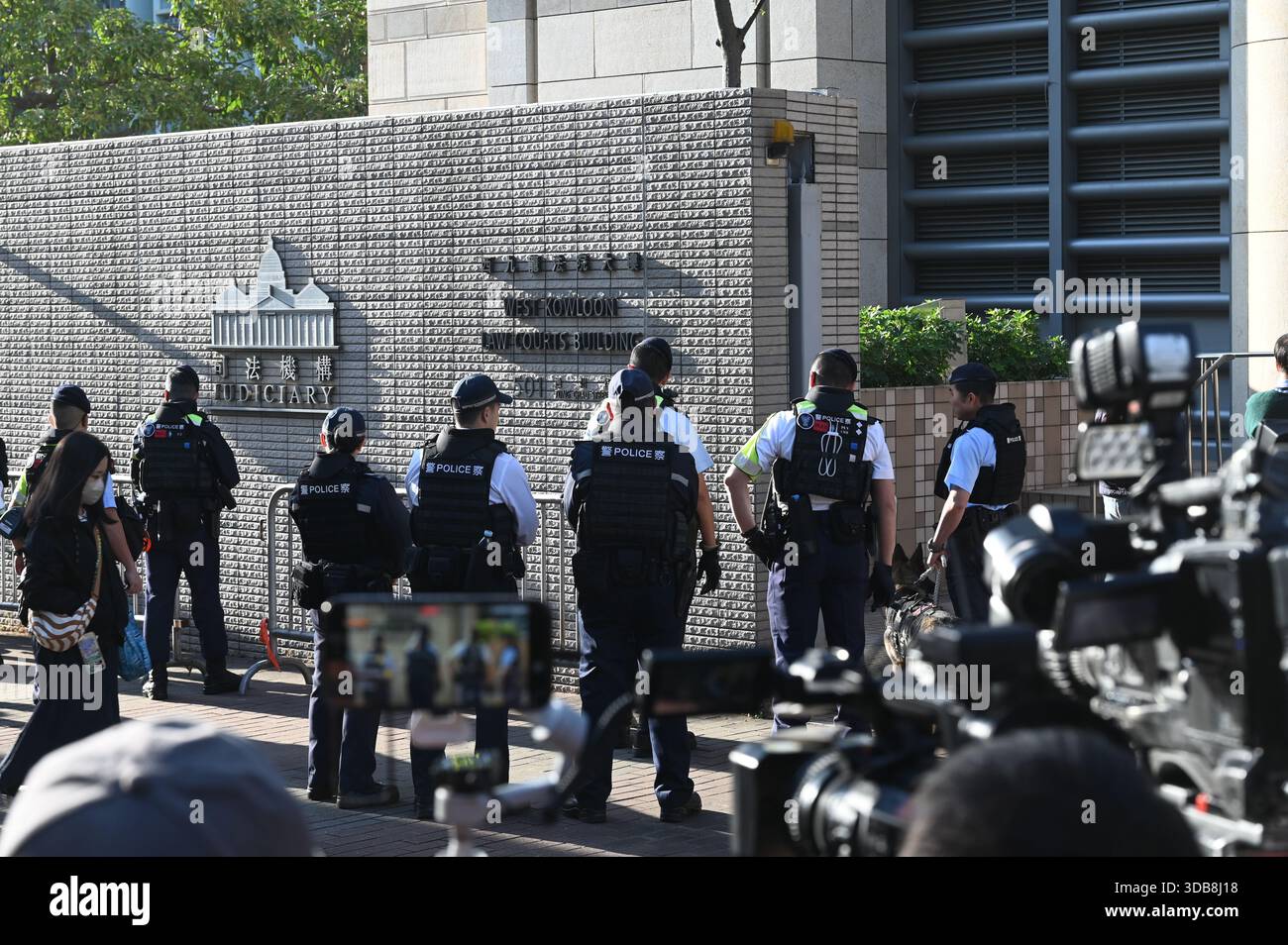 A general view showing the polices staying out of the West Kowloon ...