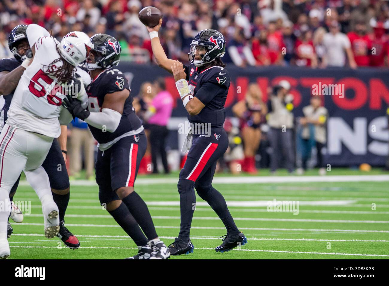 December 14, 2025: Houston Texans quarterback C.J. Stroud (7) throw a ...