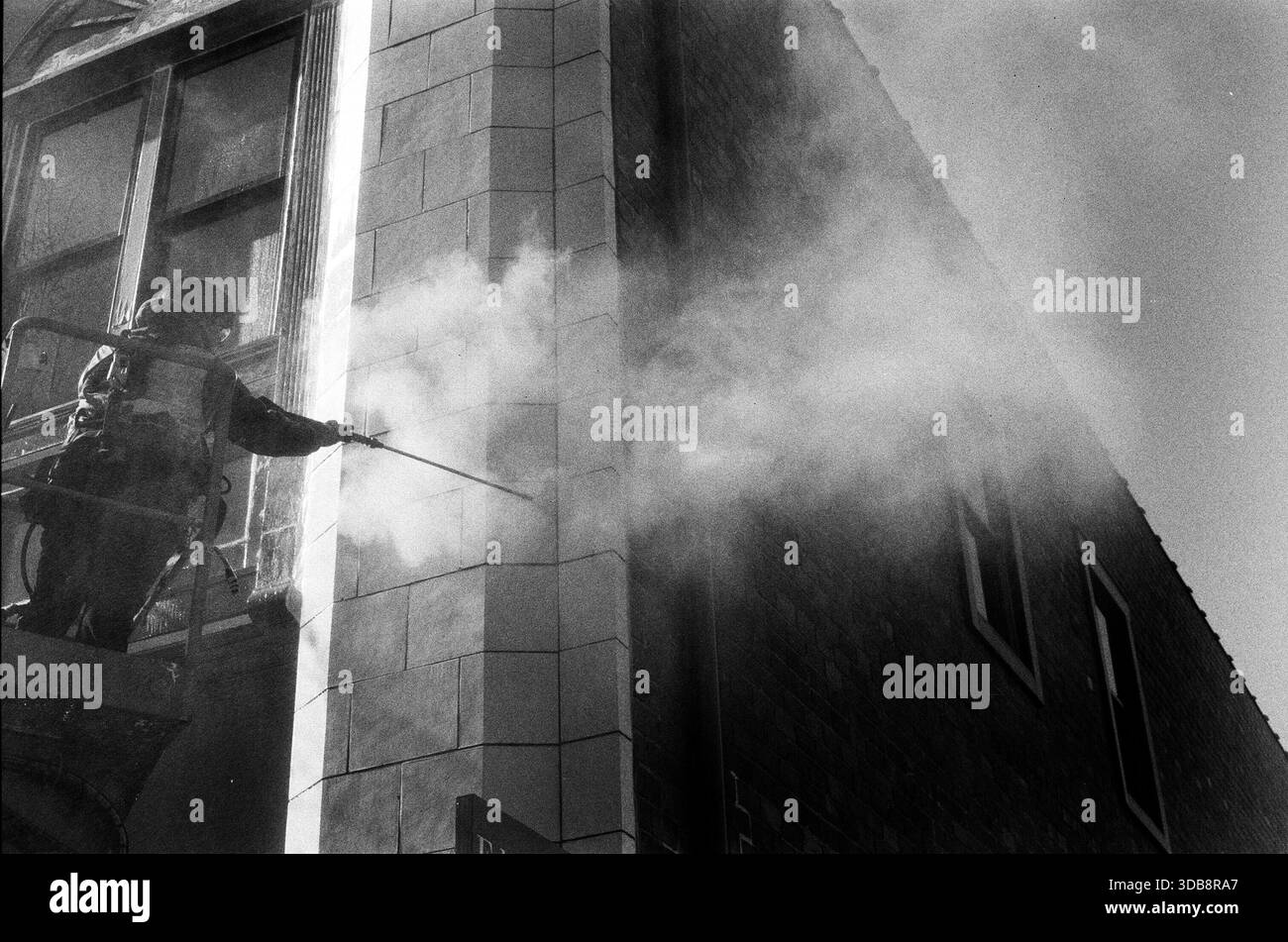 Maintenance worker water Black and White Stock Photos & Images - Alamy
