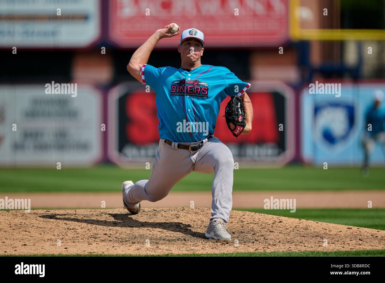 Jersey Diners pitcher Indigo Diaz (45) during an MiLB Eastern League ...