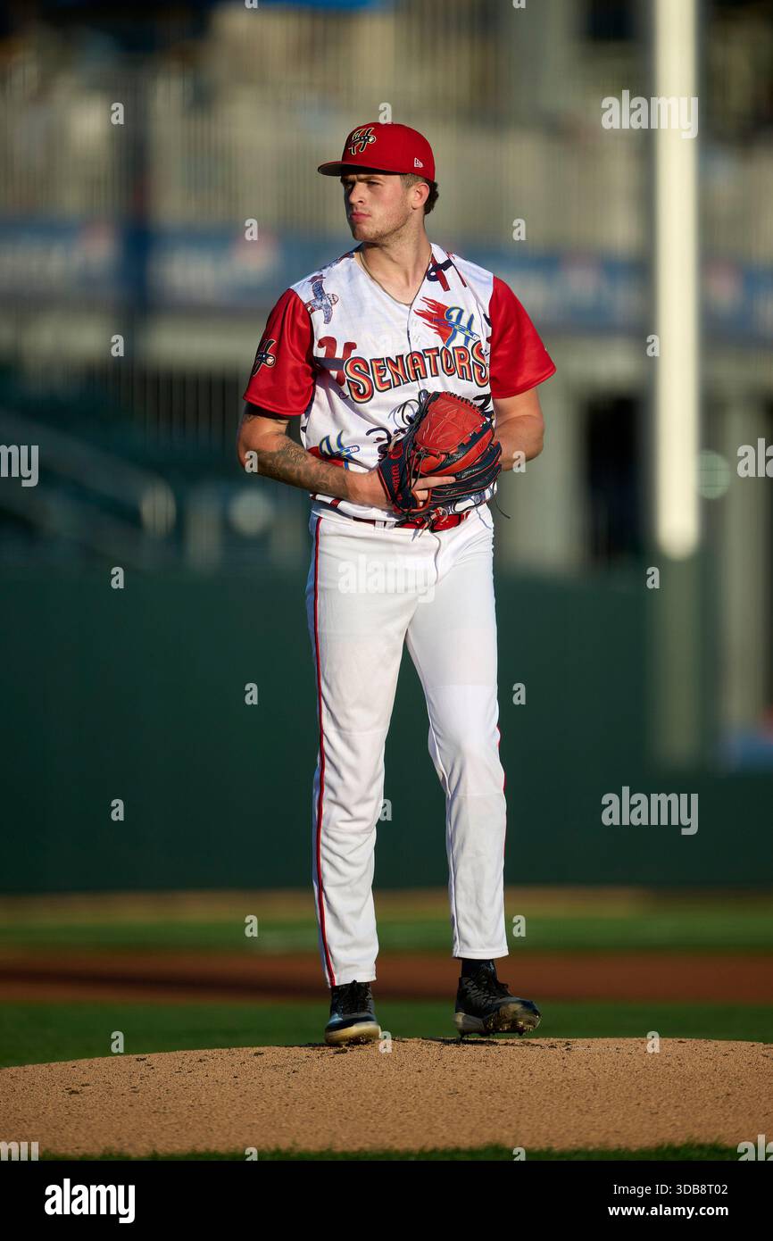 Harrisburg Senators pitcher Alex Clemmey (9) during an MiLB Eastern ...