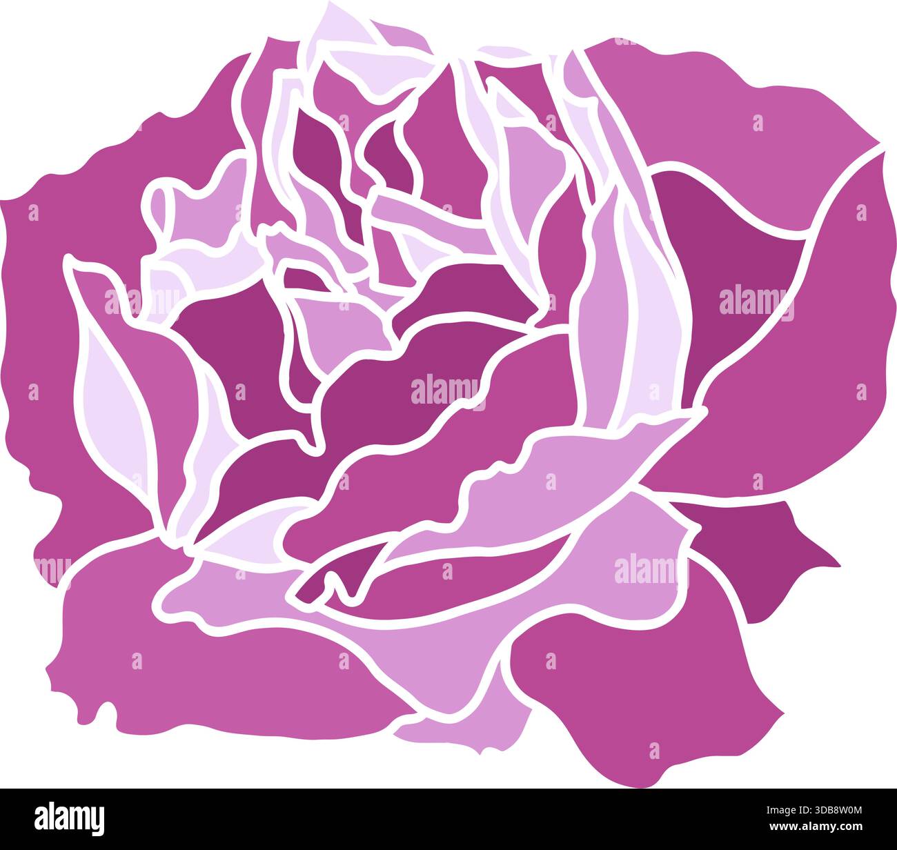 Lush pink flower peony Stock Vector Images - Alamy
