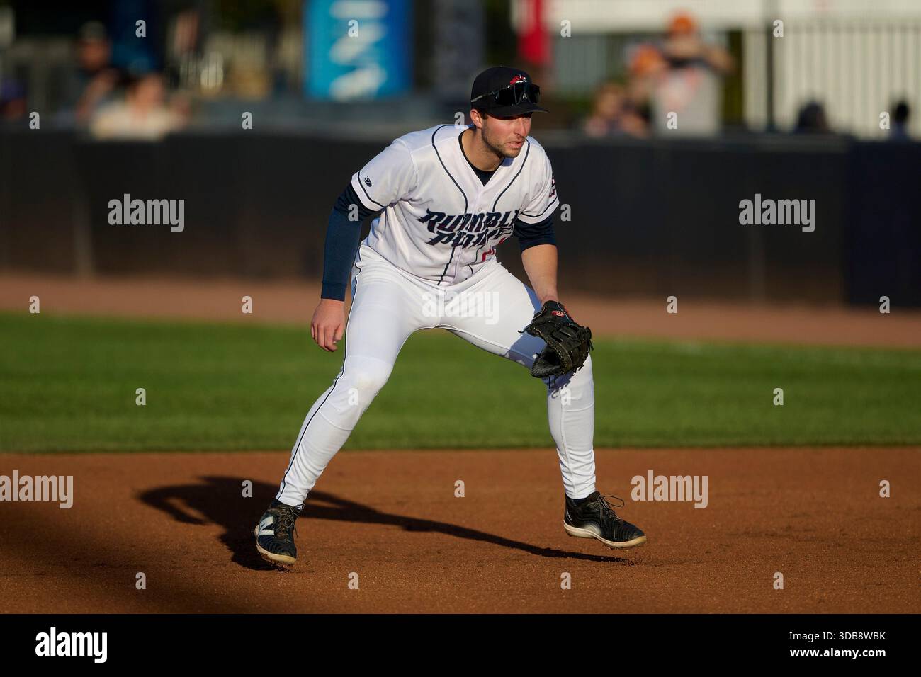 Binghamton Rumble Ponies first baseman JT Schwartz (14) during an MiLB ...