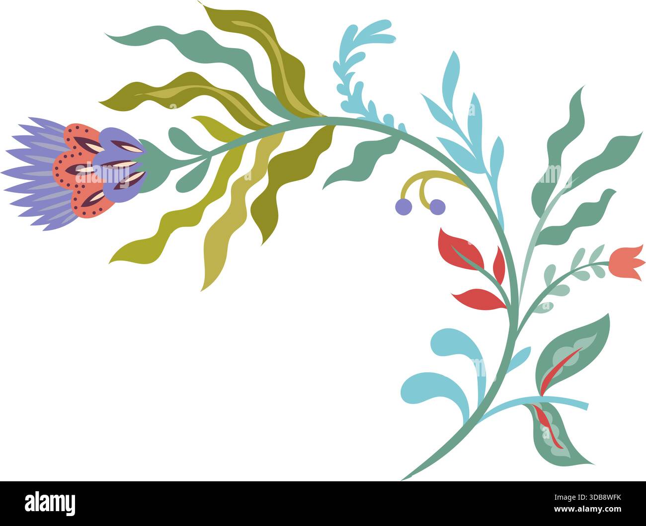 Stems composition Stock Vector Images - Alamy