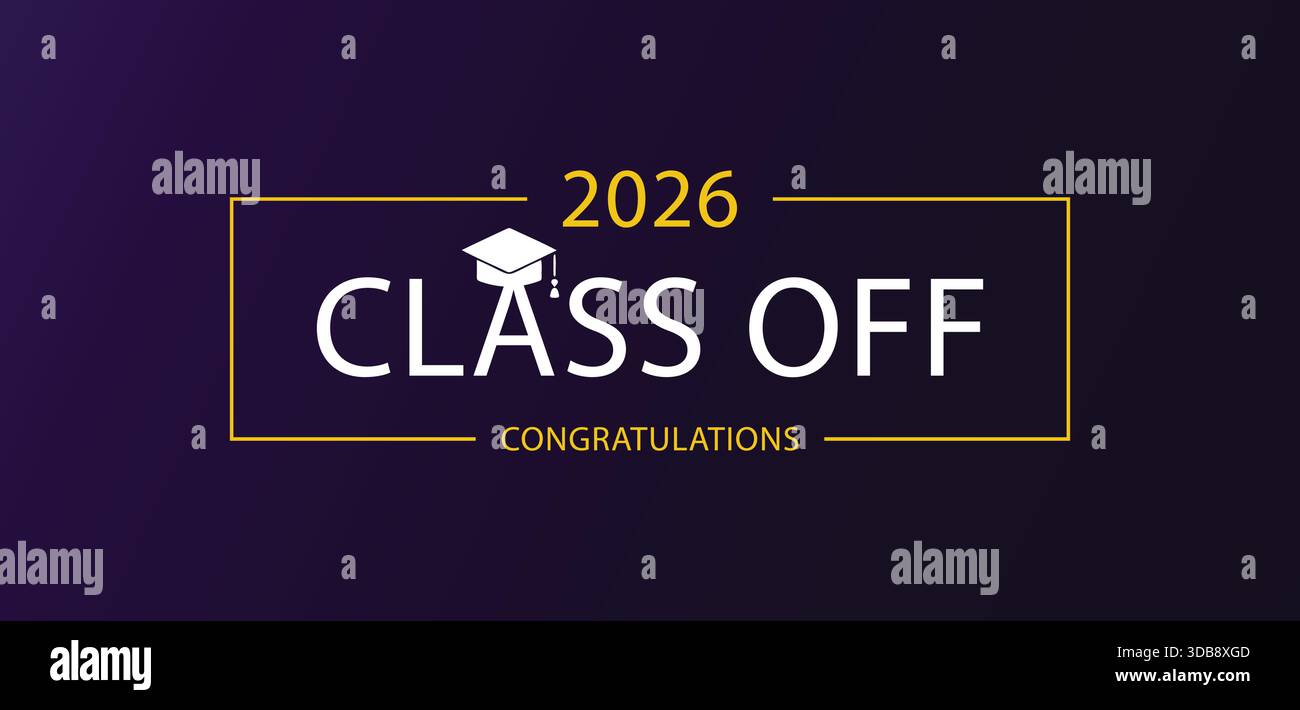 Class 2026 congratulation graduation hi-res stock photography and ...