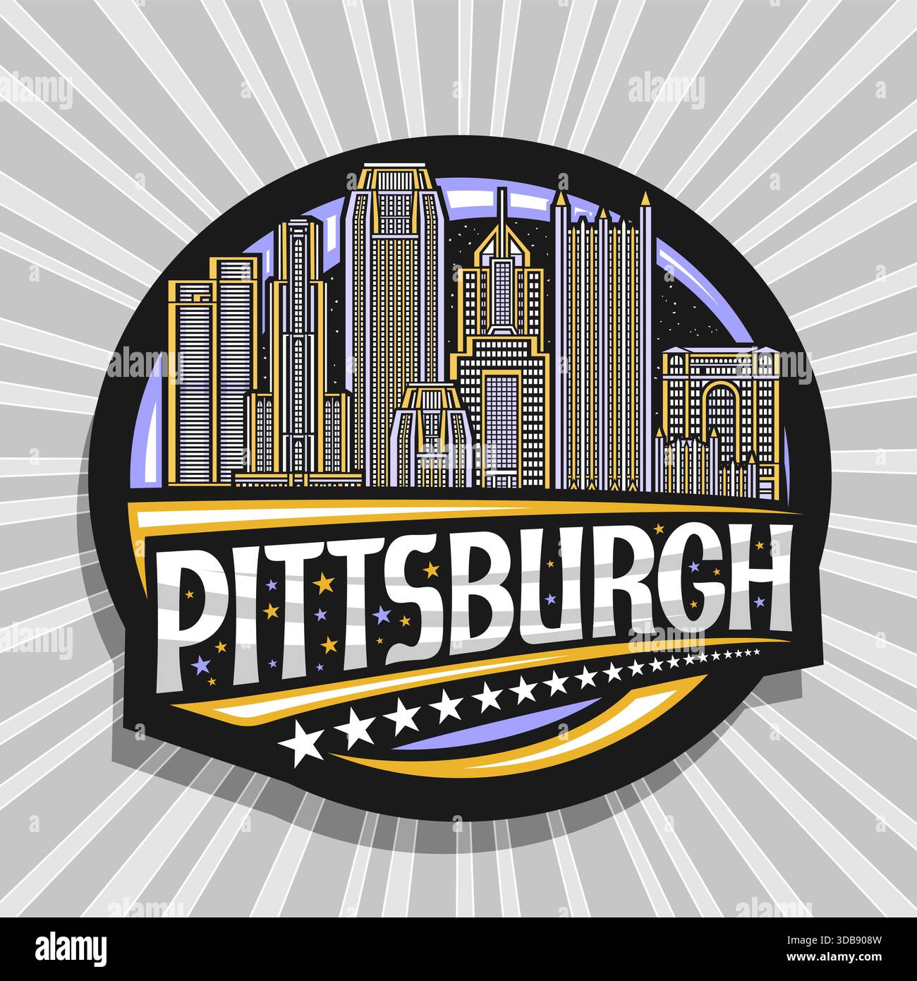 Financial district downtown pittsburgh Stock Vector Images - Alamy