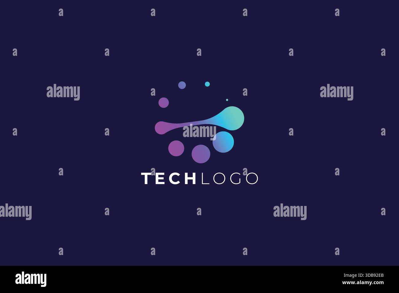 Digital black background tech Stock Vector Images - Alamy