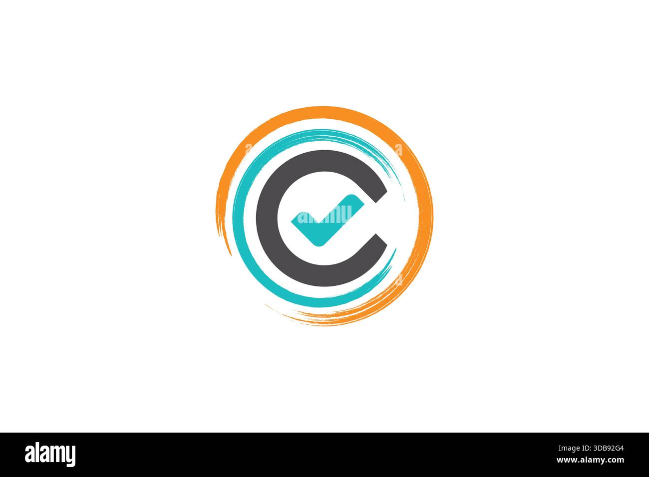 Letter check mark logo hi-res stock photography and images - Alamy
