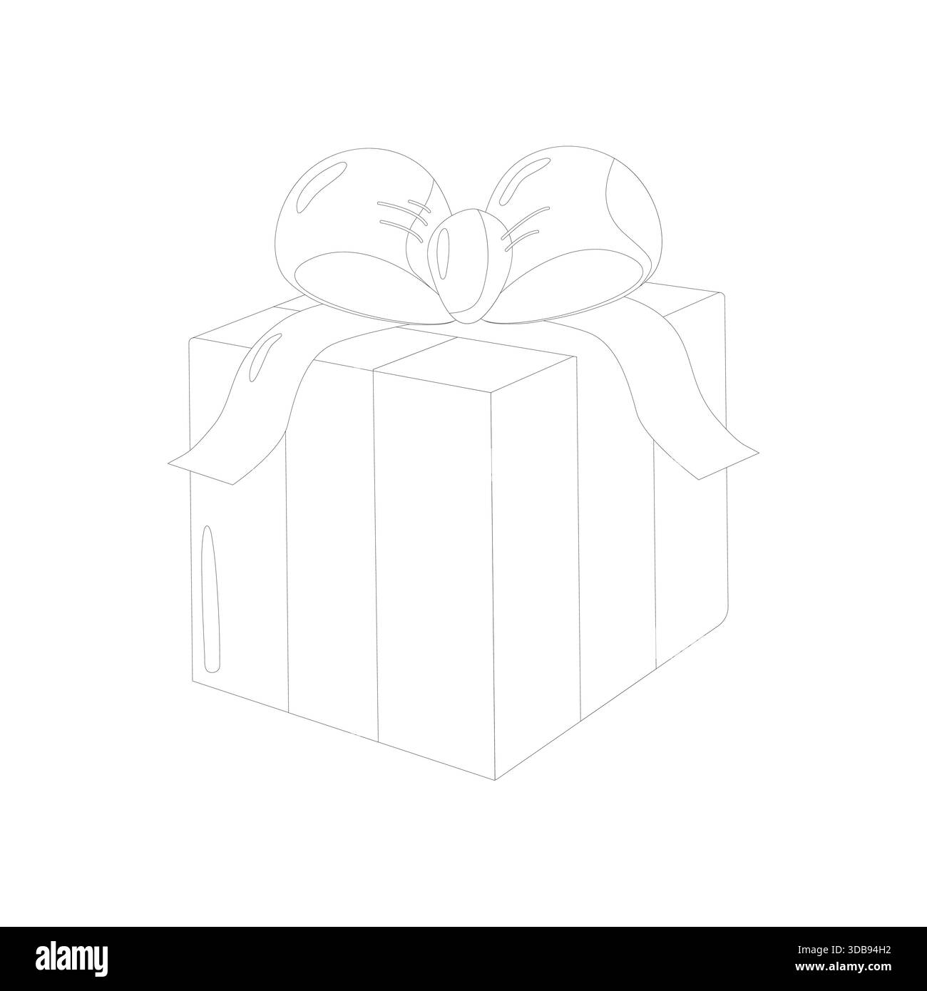 Christmas gift craft box Black and White Stock Photos & Images - Alamy
