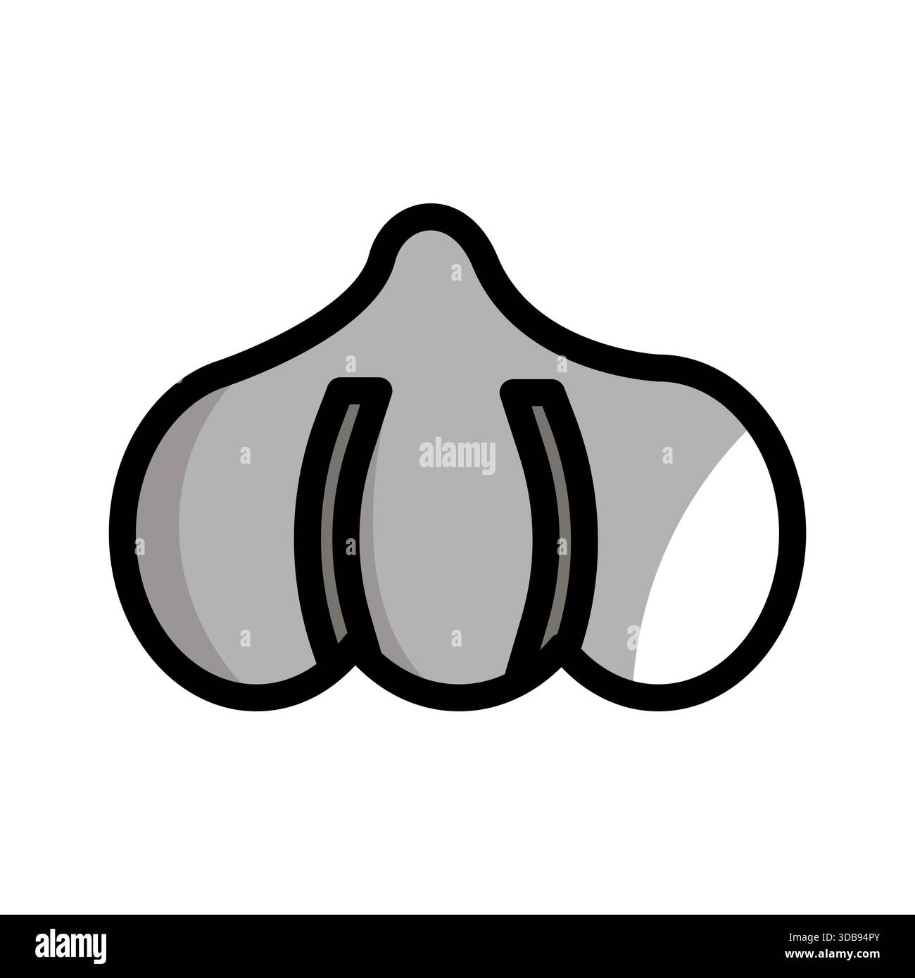 Garlic bulb isolated design Stock Vector Images - Alamy