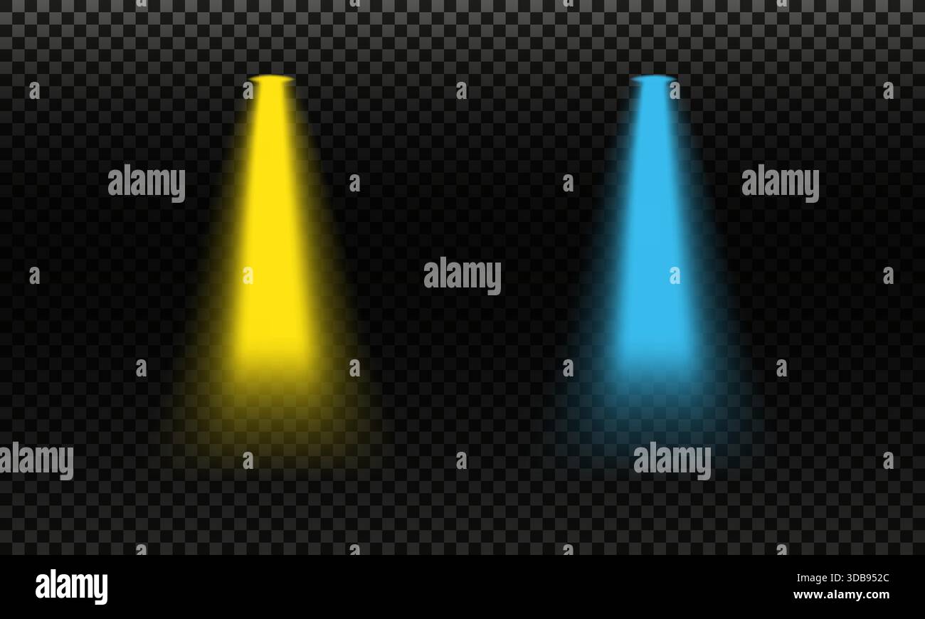 Two blue light beams Stock Vector Images - Alamy