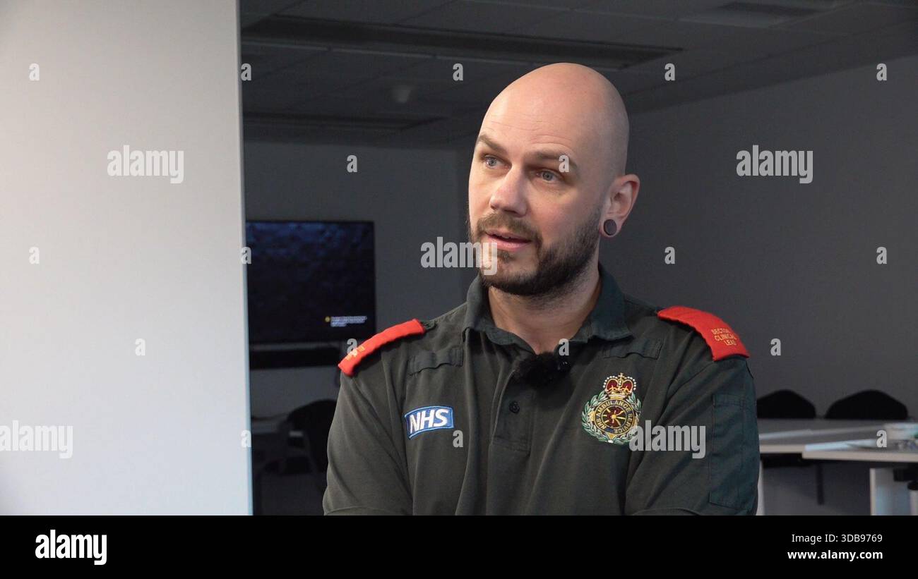 Screen grab taken from PA video paramedic Matt Hall, who was one of the ...