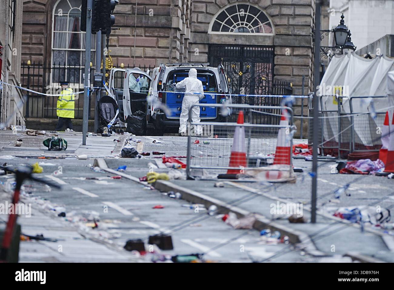 File photo dated 27/05/25 of forensic officers at the scene in Water ...