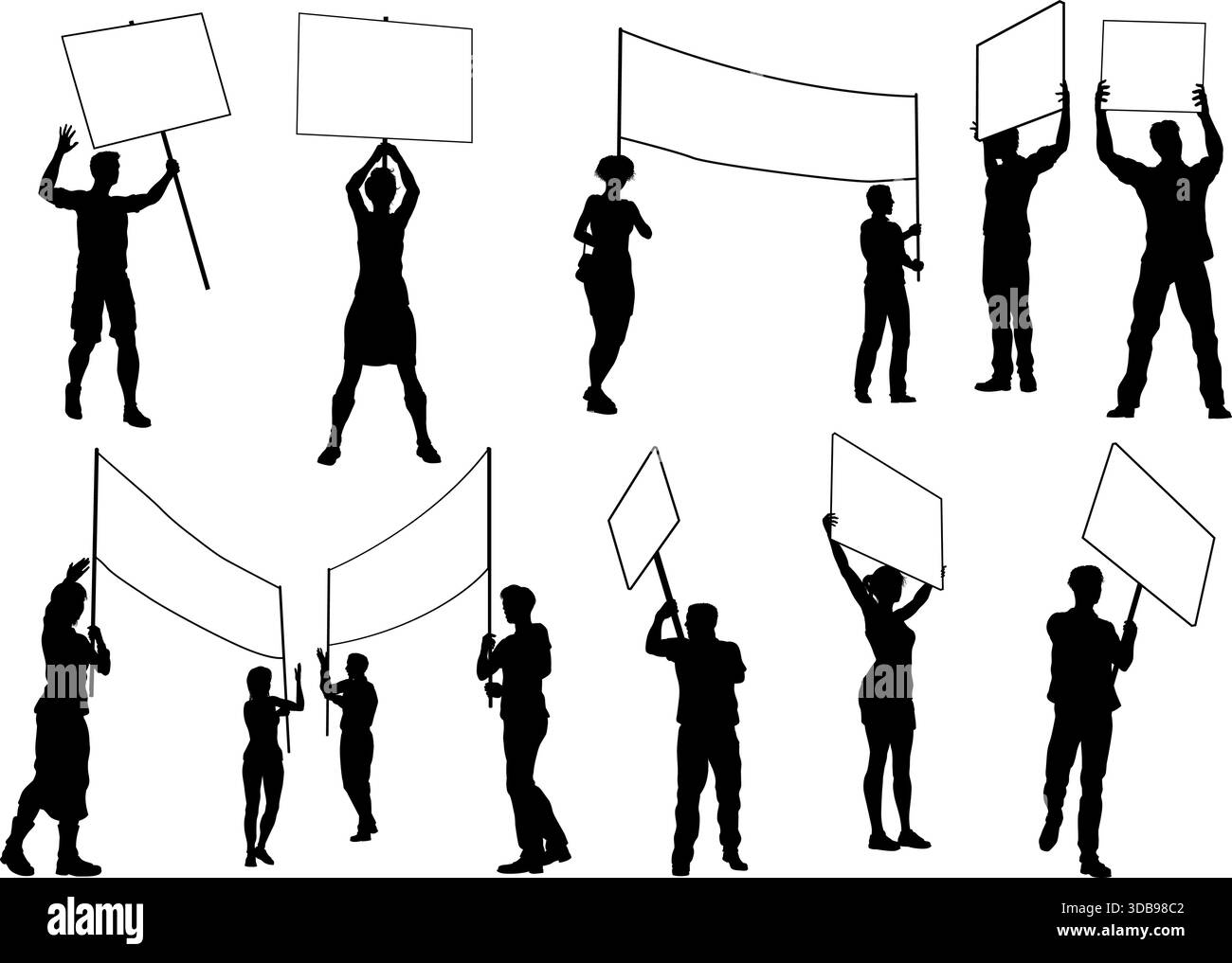 People protest against government Stock Vector Images - Alamy