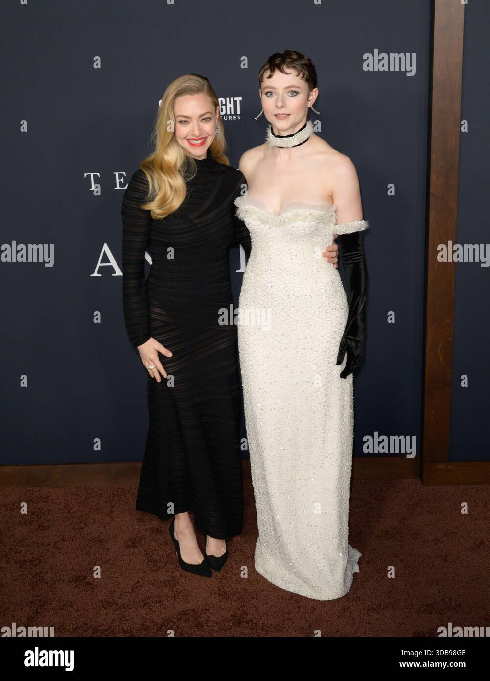LOS ANGELES, USA. December 14, 2025: Amanda Seyfried & Thomasin ...