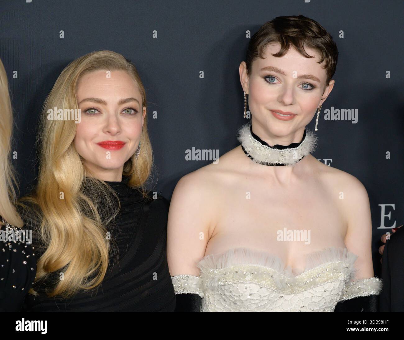 LOS ANGELES, USA. December 14, 2025: Amanda Seyfried & Thomasin ...