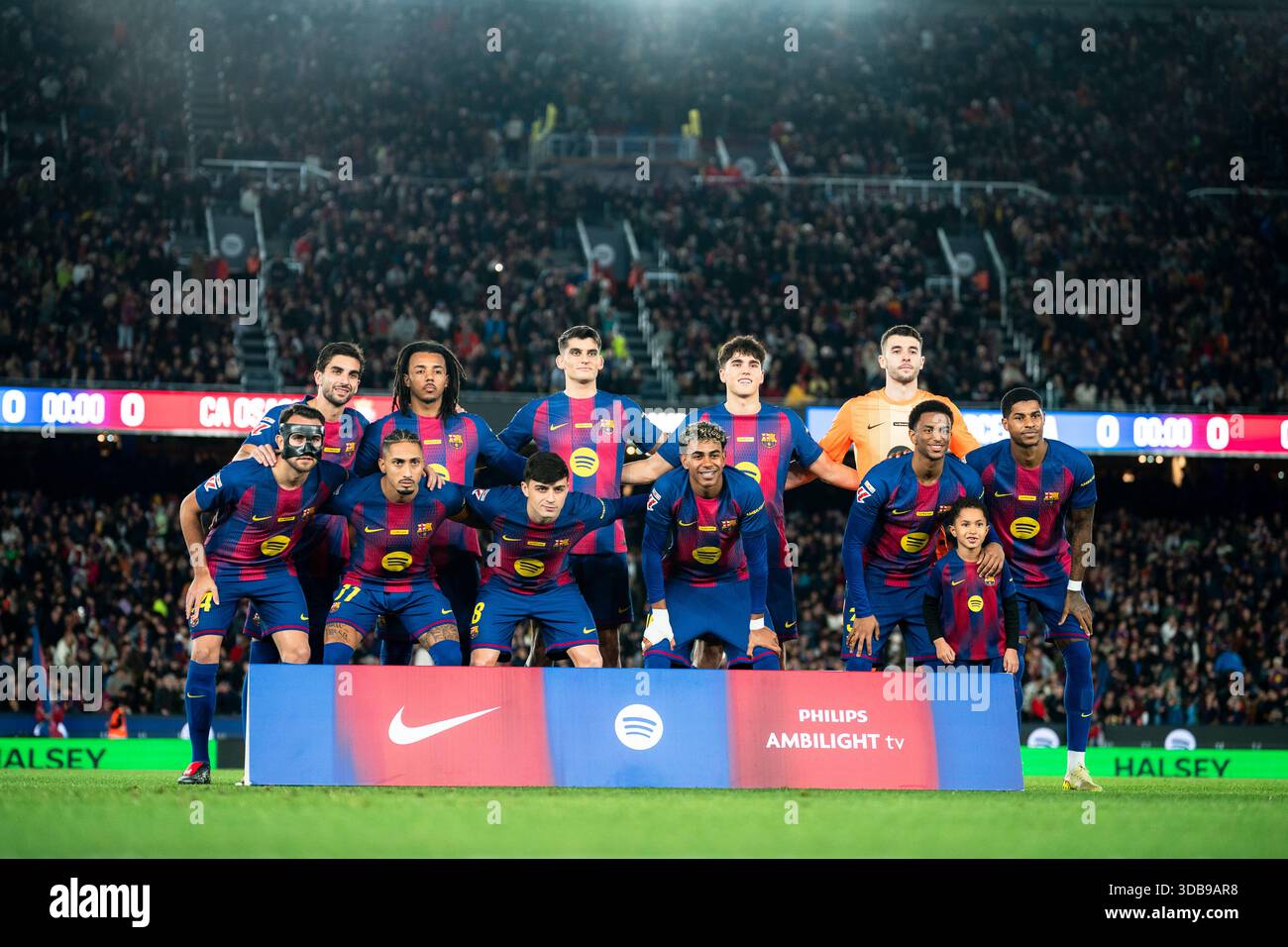 Lineup of FC Barcelona during LaLiga EA Sports match between FC ...