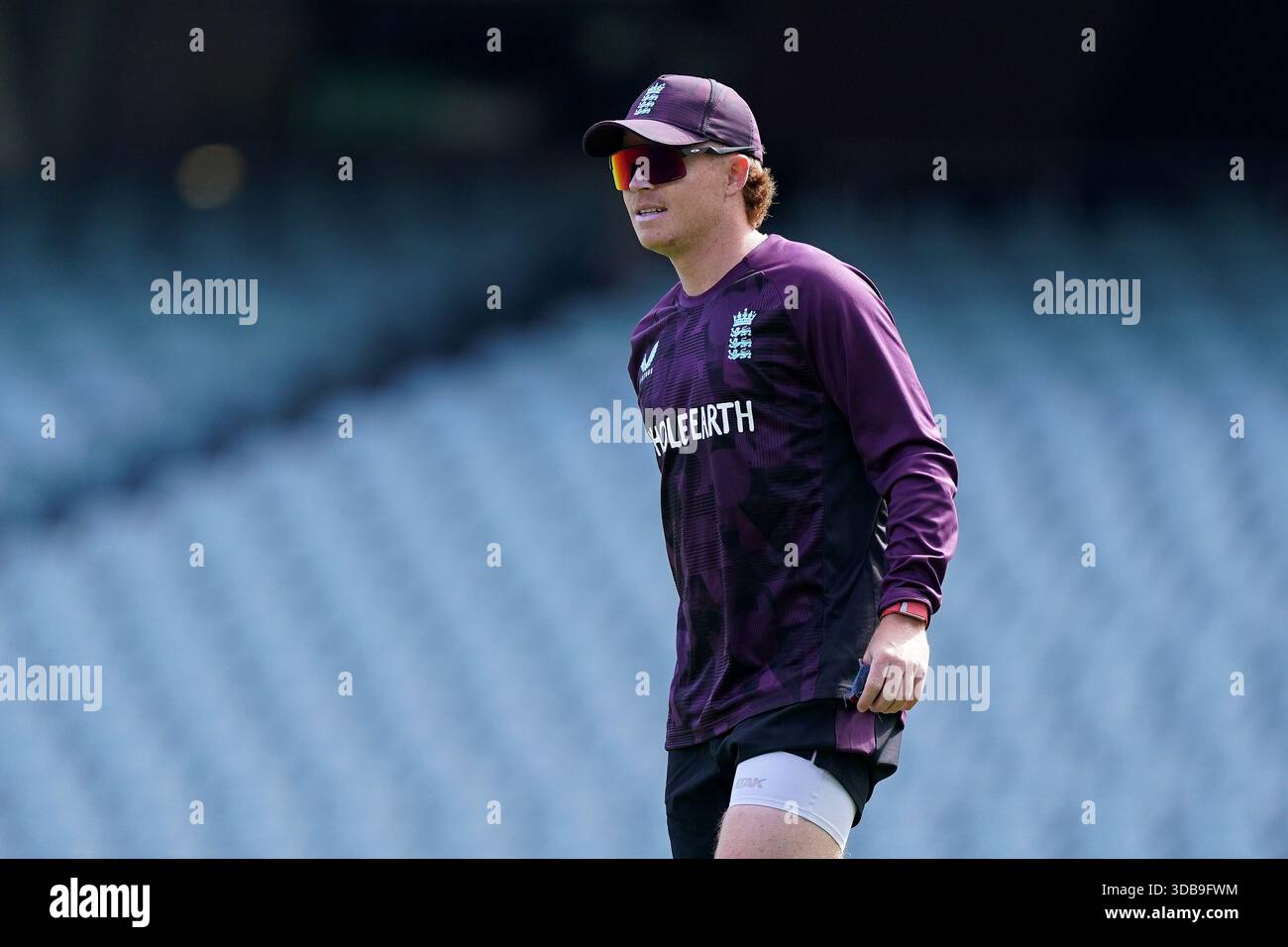 England’s Ollie Pope looks on during a nets session at the Adelaide ...