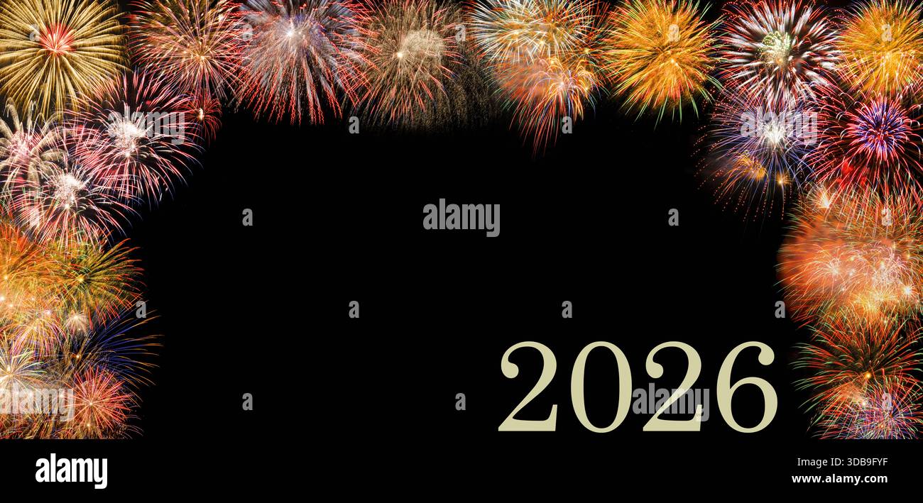 Neujahr uns Silvester 2026 Neujahr und Silvester mit Jahreswechsel von ...
