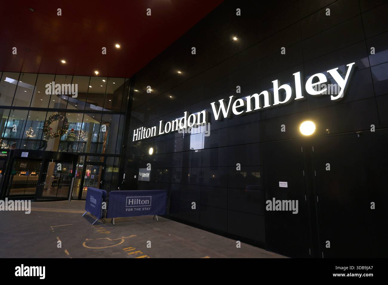 General views of the Hilton Hotel in Wembley, London, UK Stock Photo ...