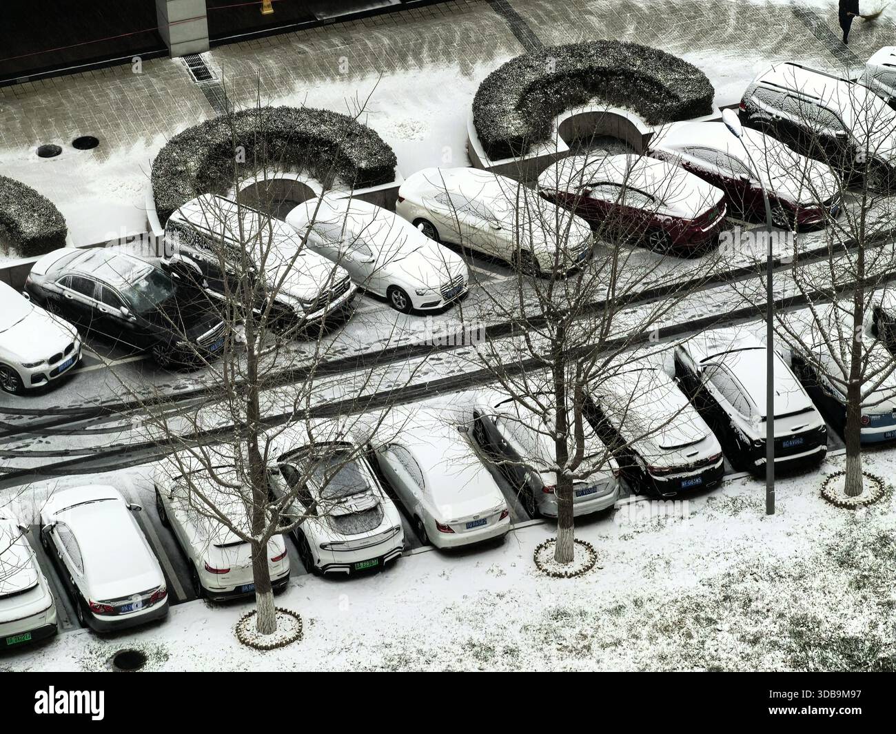 Beijing welcomes its first snowfall this winter, Beijing, China, 12 ...