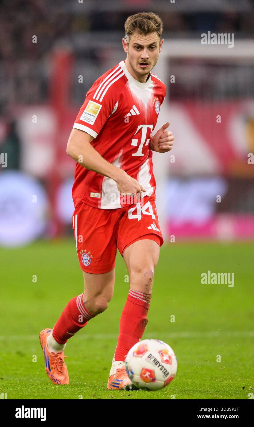 Josip Stanisic (Bayern) Munich, December 14, 2025, Football, Bundesliga ...