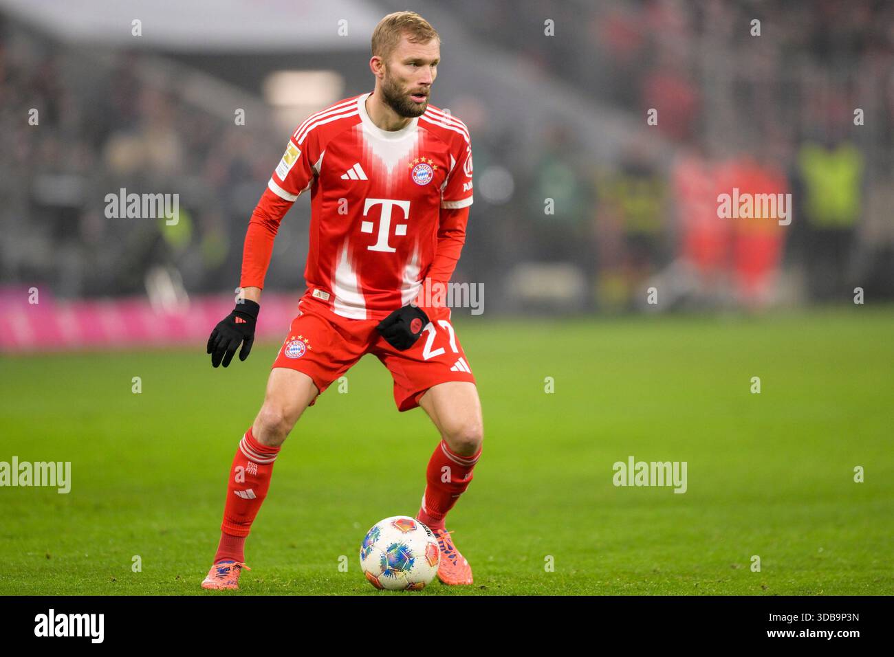Konrad Laimer (Bayern) Munich, December 14, 2025, Football, Bundesliga ...