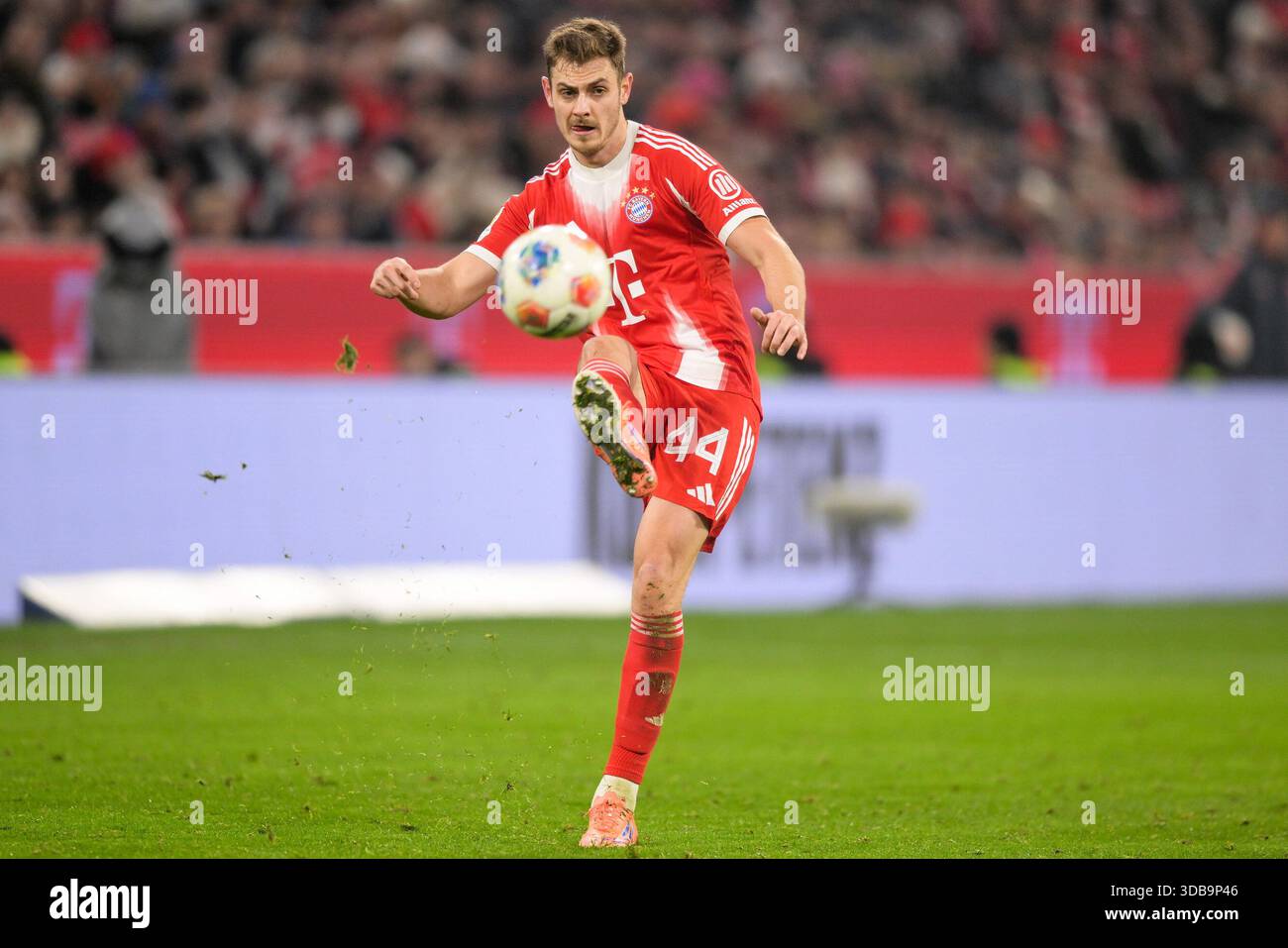 Josip Stanisic (Bayern) Munich, December 14, 2025, Football, Bundesliga ...