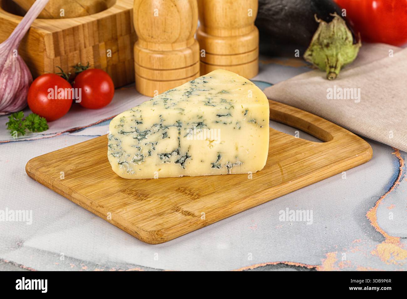Goirmet Dor blue cheese with mold Stock Photo - Alamy
