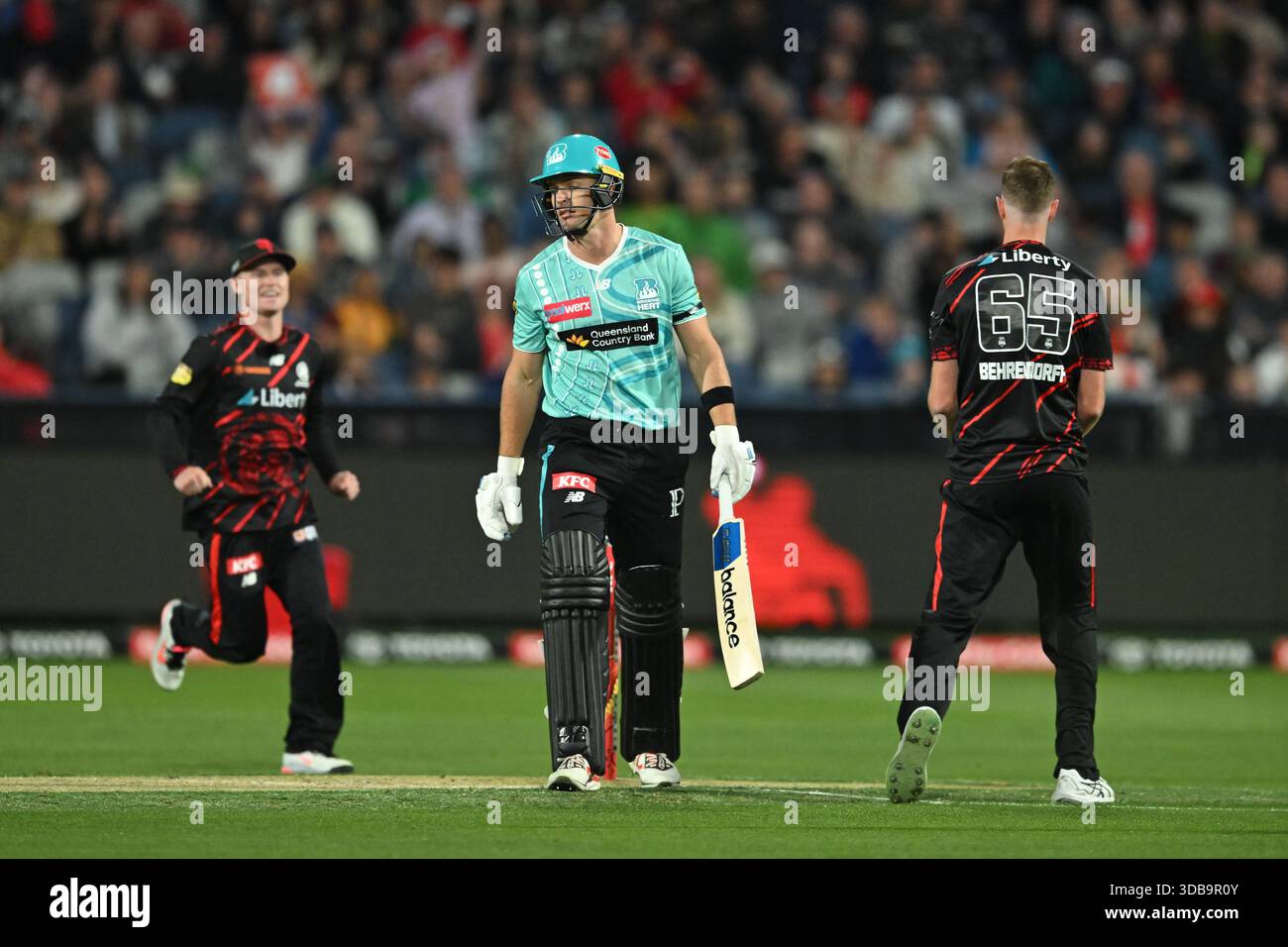 Jack Wildermuth of the Heat exits the field after being dismissed by ...