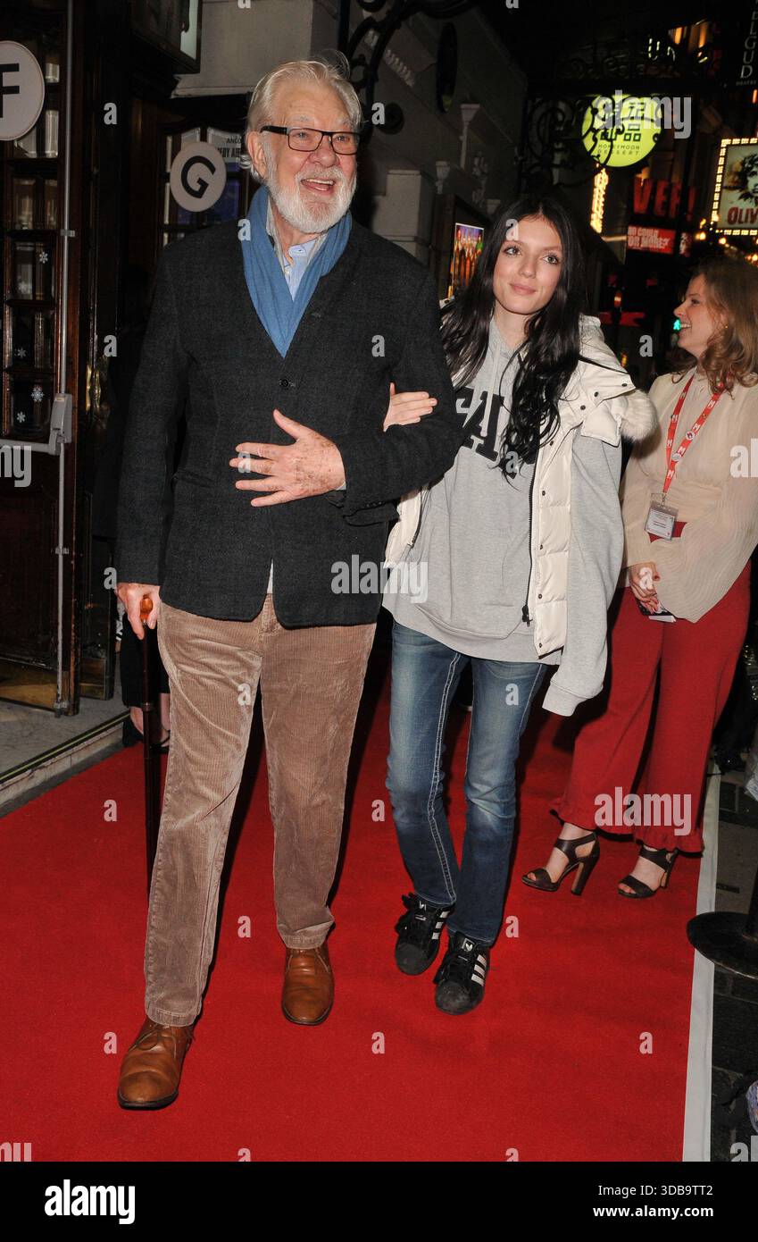 Matthew Kelly and guest at the "Christmas Carol Goes Wrong" gala night ...