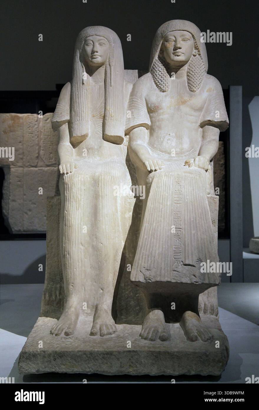 Seated statue of Maya and Merit. Their tomb contained at least six ...