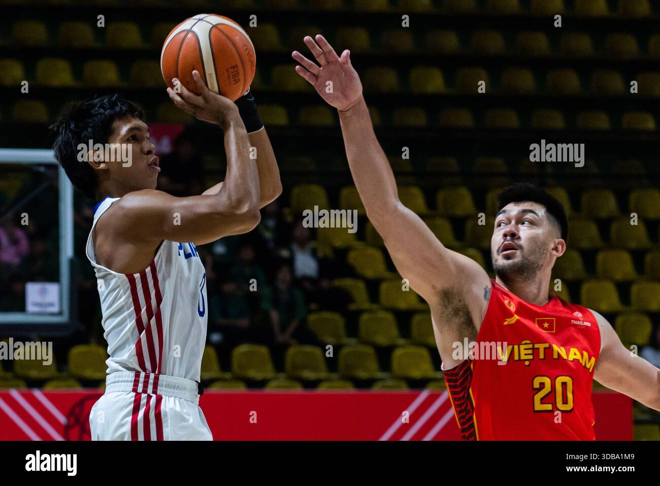 Ferdinand Ravena (L) of Philippines and Christopher William Dierker (R ...