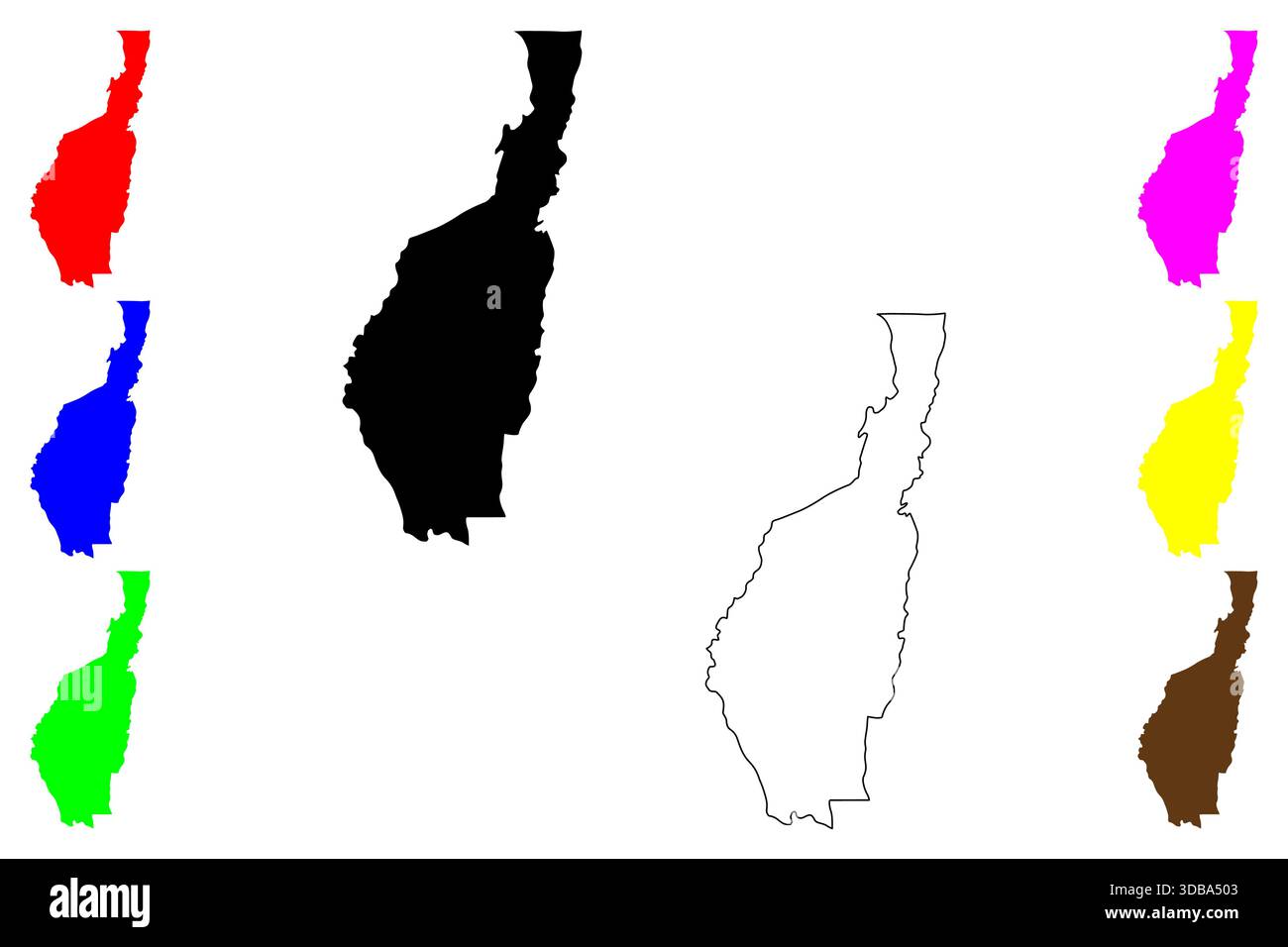 Map of candelaria Stock Vector Images - Alamy
