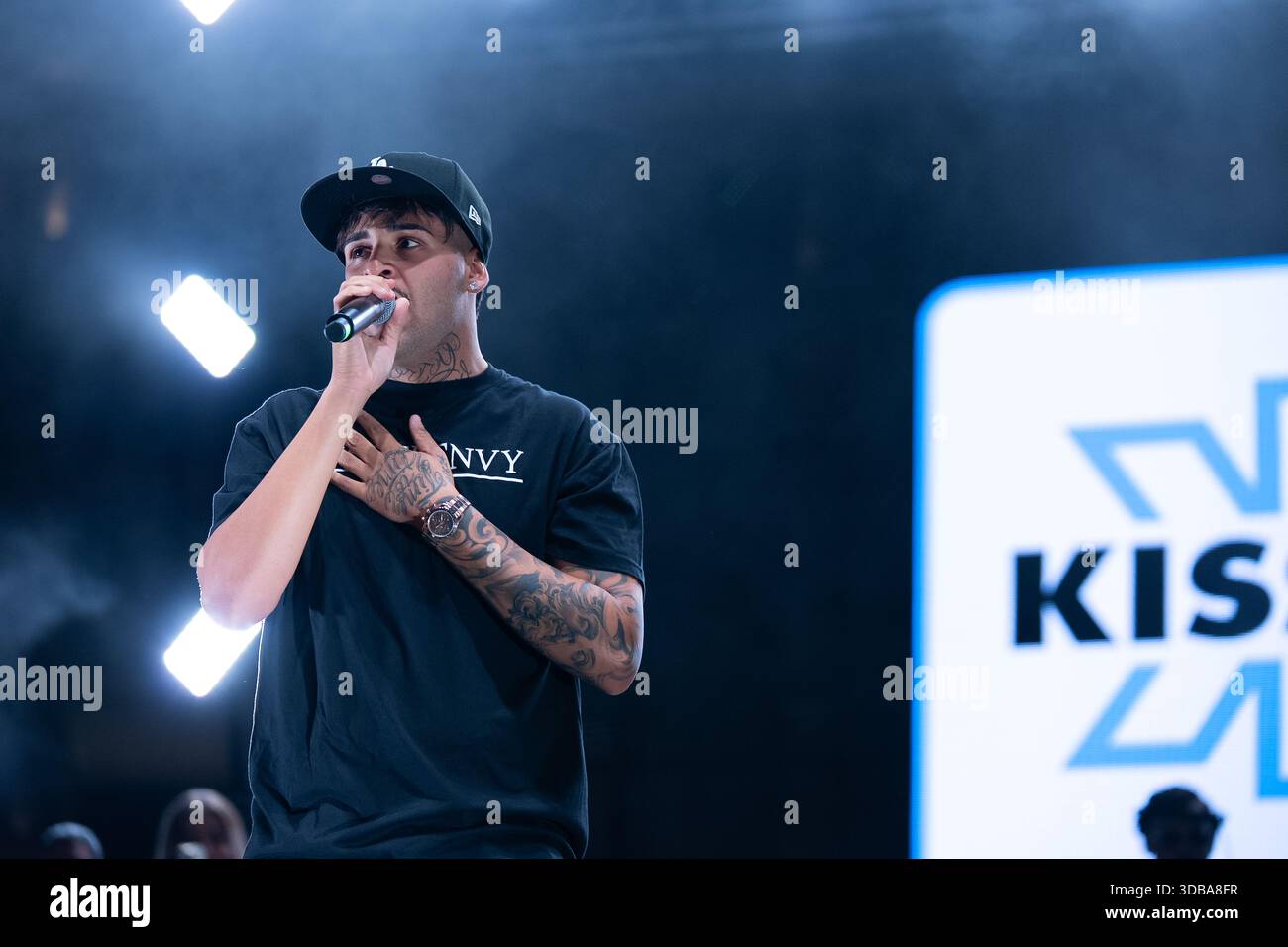 Gaetano Di Mario aka Le-One performs live at Piazza della Libertà ...