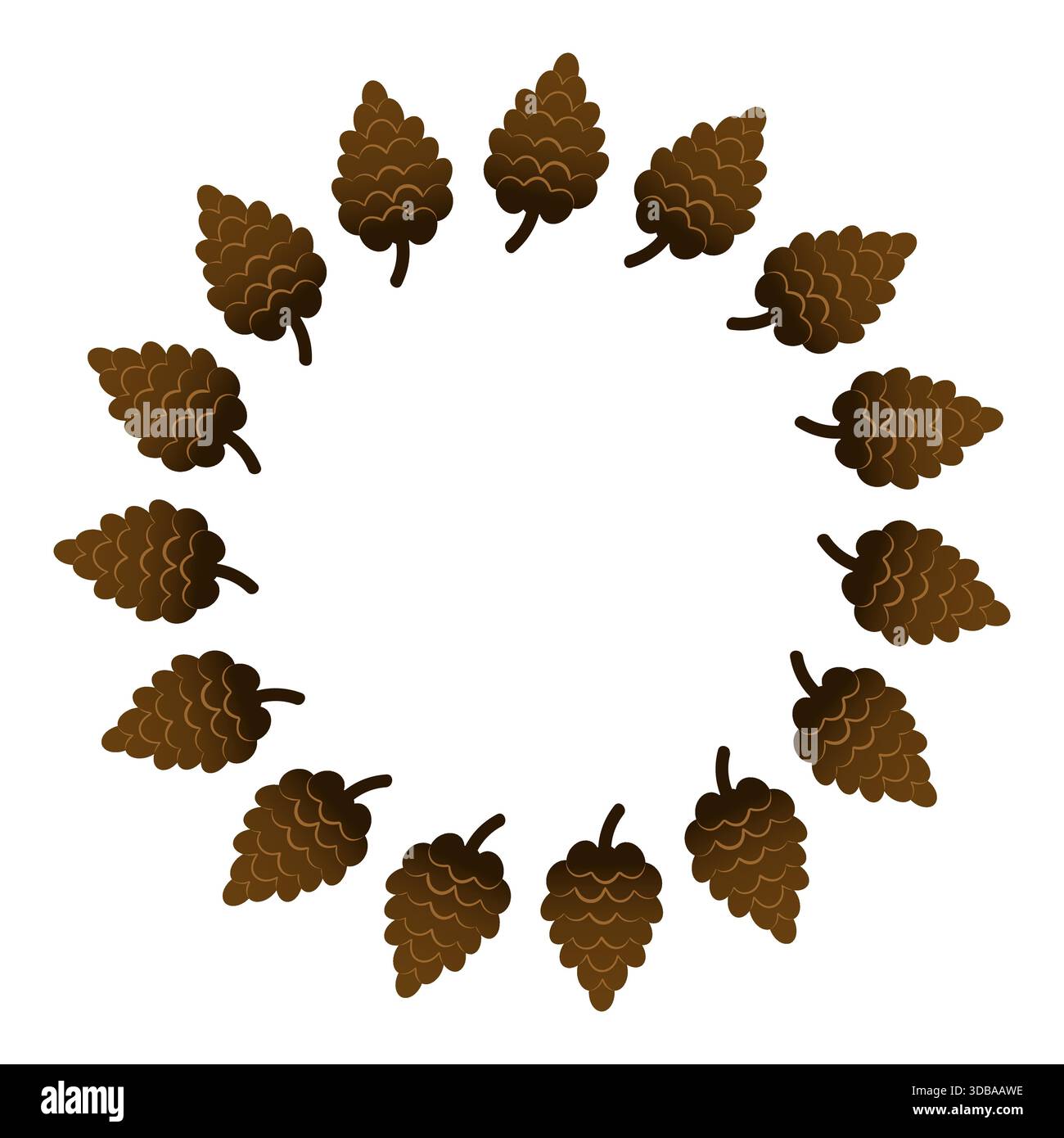 Frame christmas decor fir Stock Vector Images - Alamy