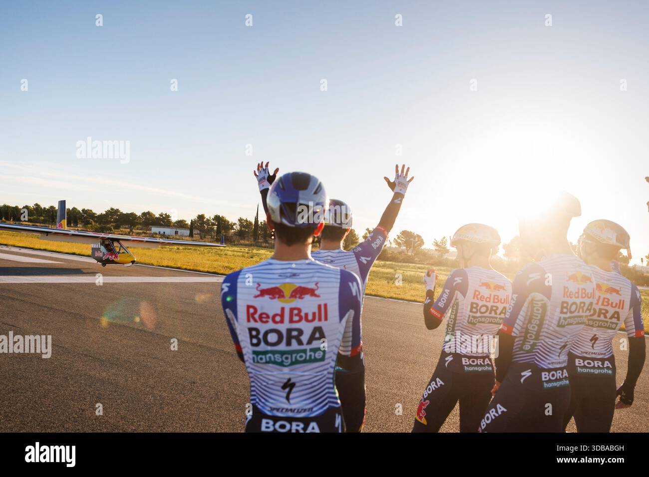 A nine-rider Red Bull–BORA–hansgrohe peloton achieved a world first at ...