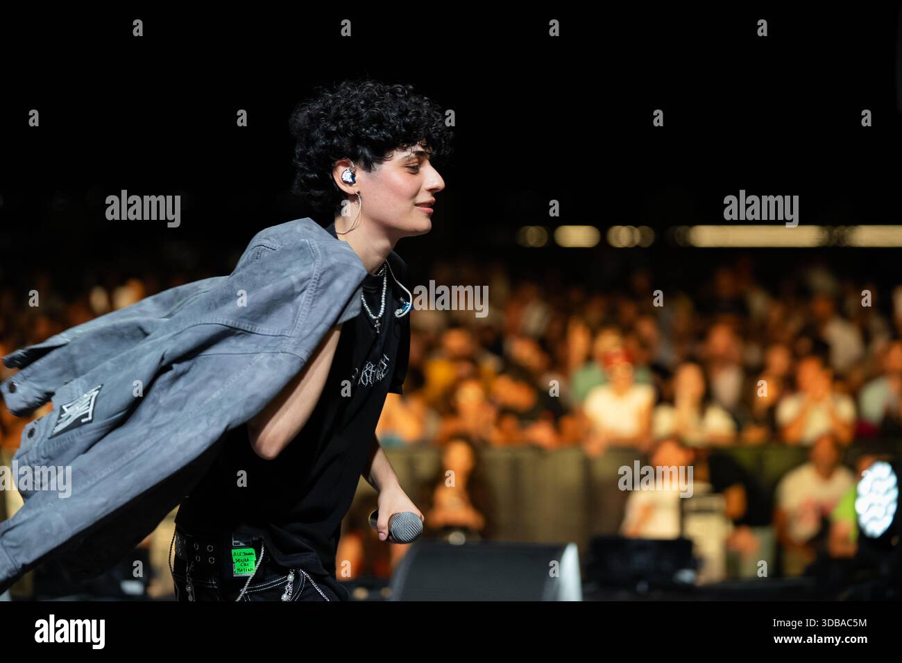 Cristiana Carella aka Senza Cri performs live at Piazza della Libertà ...